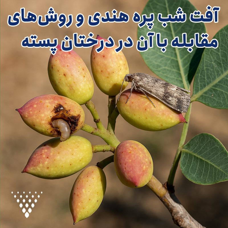 آفت شب پره هندی و روش‌های مقابله با آن در درختان پسته | شرکت پاژن طراح ...